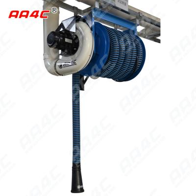 China AA4C car exhaust extracting system auto vehicle exhaust manual fixed tumbler hose reel with fans control customize size for sale