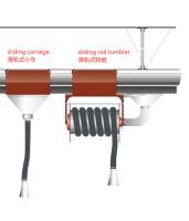 China AA4C Exhaust Extraction System Simple Type Sliding trolley     AA-2007130HGS for sale