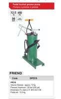 China Pedal 12kg Electric 5 Gallon Bucket Grease Pump Oil Lubrication Stuff for sale