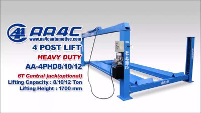 China 8T 4 post lift bus/truck lift. bus hydraulic lift.AA-4PHD8/10-4B for sale