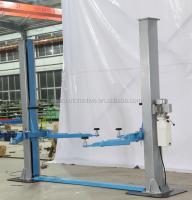 China one side manual release 2 post vehicle lift for sale