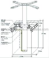 China AA4C Inground car washing single post lift for sale