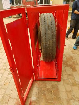 China Tire Inflation Cage AA-TIC104 with roller for sale