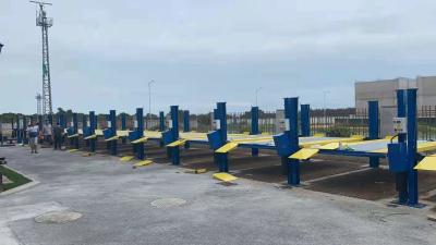 China AA4C Outdoor 4 Post Car Parking Lift 4T Capacity 2.2kw Electrical Unlock for sale