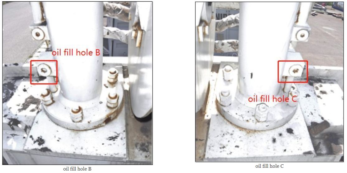 Oil fill hole B & C