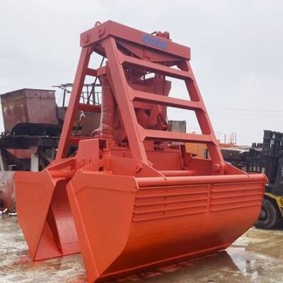 China 12 Cbm Radio Remote Control Grab Bucket Red C5M Spray Painting for sale