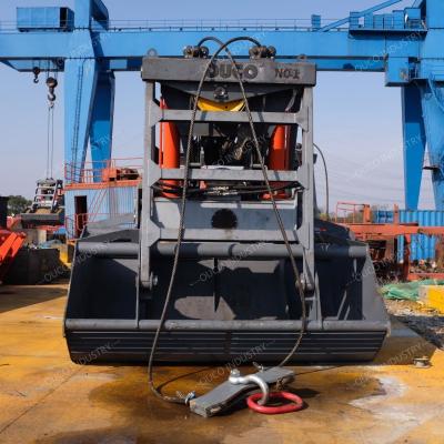 China 15 CBM Adjustable Mechanical Grab Bucket High Load Single Rope Wireless for sale