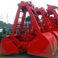China Grain Mechanical Grab Bucket Steel Clamshell 5 Cubic Meter for sale