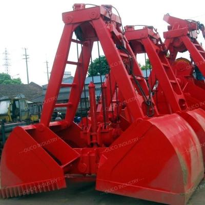 China Grain Mechanical Grab Bucket Steel Clamshell 5 Cubic Meter for sale