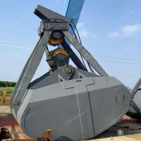 China 27 Cbm Mechanical Clamshell Grab Bucket Steel SA2.5 for sale