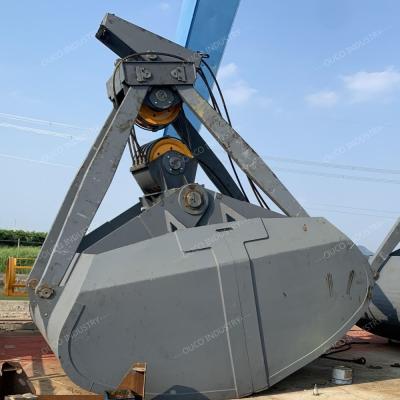 China 27 Cbm Mechanical Clamshell Grab Bucket Steel SA2.5 for sale