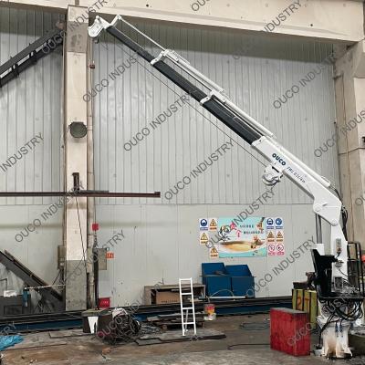 China Hydraulic Power Marine / Deck Crane Telescopic Boom Pedestal for sale