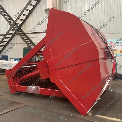China 12CBM radio remote control clamshell grab bucket for bulk material for sale