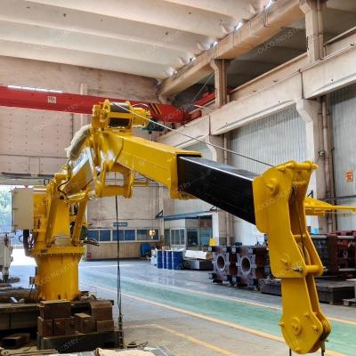 China 1.7T 8.3M Knuckle Boom Telescopic Marine Crane for sale