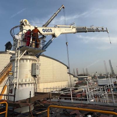 China 1T30M Offshore Extending Boom Crane for sale