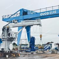 China 12T10M Hydraulic Telescopic Dock Crane for sale