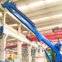 China 1T Hydraulic Ship Slewing Jib Telescopic Boom Crane for sale