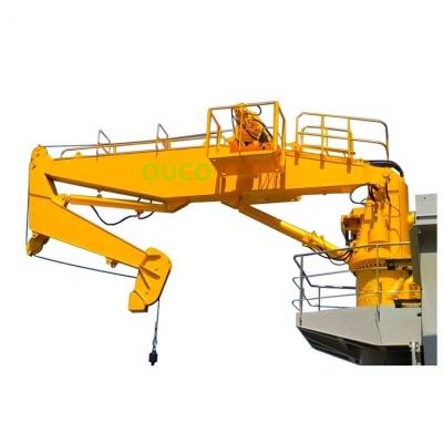 China 100t 10m Heavy Duty Hydraulic Knuckle Boom Crane for sale