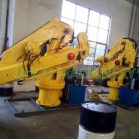 China Hydraulic 1.5T 10M Telescopic Boom Marine Gantry Crane for sale