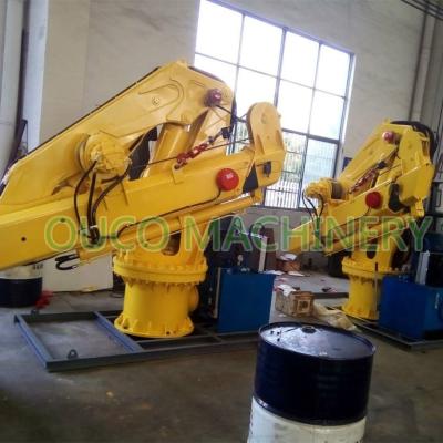 China Hydraulic 1.5T 10M Telescopic Boom Marine Gantry Crane for sale