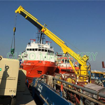 China 30M Electro Telescopic Boom Dinghy Lifting Crane for sale