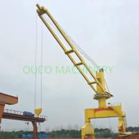 China Floating 20t Mobile Rail Mounted 30M Marine Cranes for sale