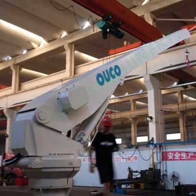 China Marine Barge 5M Telescopic Offshore Pedestal Cranes for sale