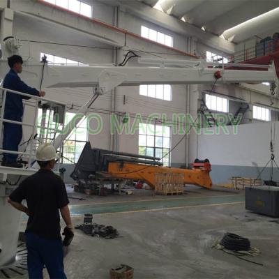 China 2t Small Marine 10m Telescopic CCS Ship Deck Cranes for sale
