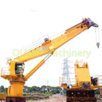 China 8t Offshore 30m Deck Ship Telescopic ABS Crane Grab Bucket for sale
