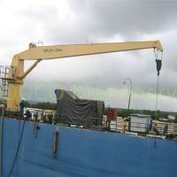 China 13.5m Fixed Boom 5t CCS Hydraulic Jib Marine Cranes for sale