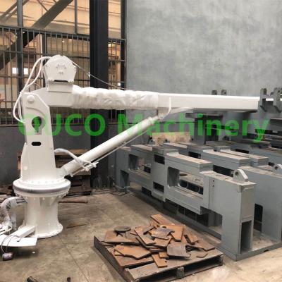 China Portable 1.5t Yacht 360 degree electric hydraulic crane for sale