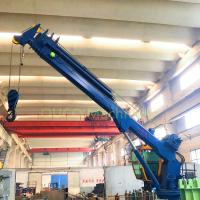 China Hydraulic 1t Electro Telescopic Marine Pedestal Crane for sale