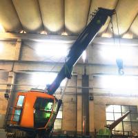 China 25t Electro Pedestal Deck Lifting Telescopic Boom Crane for sale
