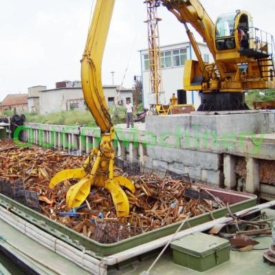 China Garbage Station 10Tm 3.2m Depth Hydraulic Crane Grab Bucket for sale