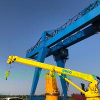 China 0.2t 20m Marine Steel Hydraulic Telescopic Boom Crane for sale
