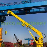China Fixed Marine Hydraulic 10m/Min 20m Telescopic Boom Crane for sale