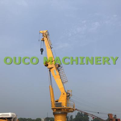 China C5M Level Painting 1.5T 36.6M Telescopic Marine Crane for sale