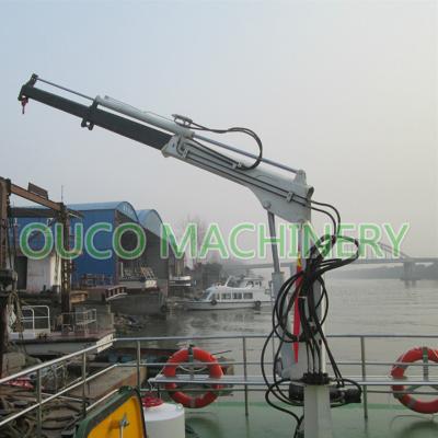 China Small 0.35T 3.5M Yacht Telescopic Boom Crane for sale