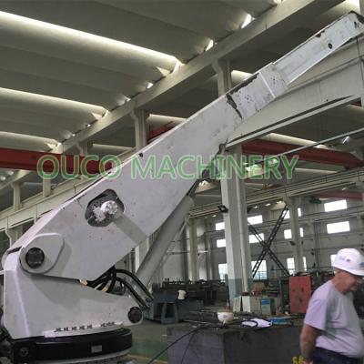 China 1T 4M Mini Yacht Marine Cranes With Telescopic Boom for sale
