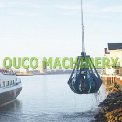 China Blue Color Gravel Q345B Mechanical Grab Bucket for sale