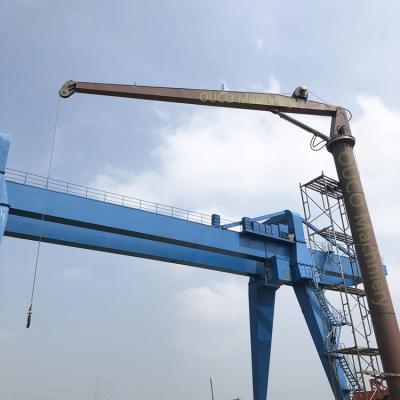 China Stiff Boom Heila Small Tonnage Vessel Marine Deck Crane for sale