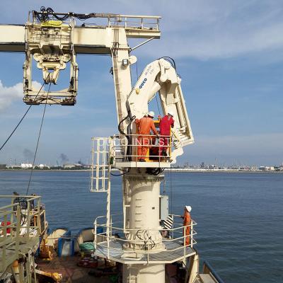 China 22m Electrical Hydraulic Ccs Small Knuckle Boom Crane Offshore for sale