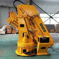 China 1t 10m ABS Ship Deck Cranes Hydraulic Telescopic Foldable Boom for sale