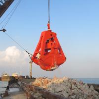 China Heavy Duty NM400 Mechanical Grab Bucket 2 Peel Dredging Clamshell Material Bulk Cargo for sale