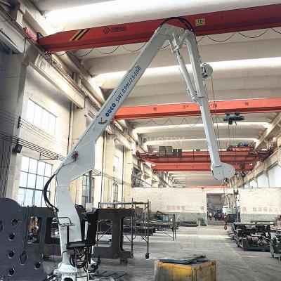 China Steel 0.99t 10m Boat Deck Crane Hydraulic Knuckle Ship Boom Ccs Approved for sale