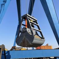China 3 Cbm 2 Rope Coal Mechanical Grab Bucket Clamshell Hydraulic For Overhead Crane for sale