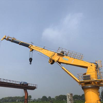 China Certified ABS 1.5t 36.6m Telescopic Boom Crane Marine Customized for sale