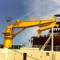 China 10m Marine Cranes Heavy Duty Hydraulic 100t Knuckle Boom For Deck for sale