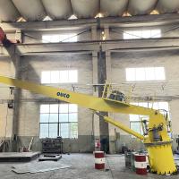 China 5T15M Hydraulic Marine Straight Boom Cranes With Large Working Radius for sale