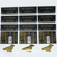 China Pattern Printing Wine Sticker Labels 0.13mm Self Adhesive Wine Bottle Labels for sale